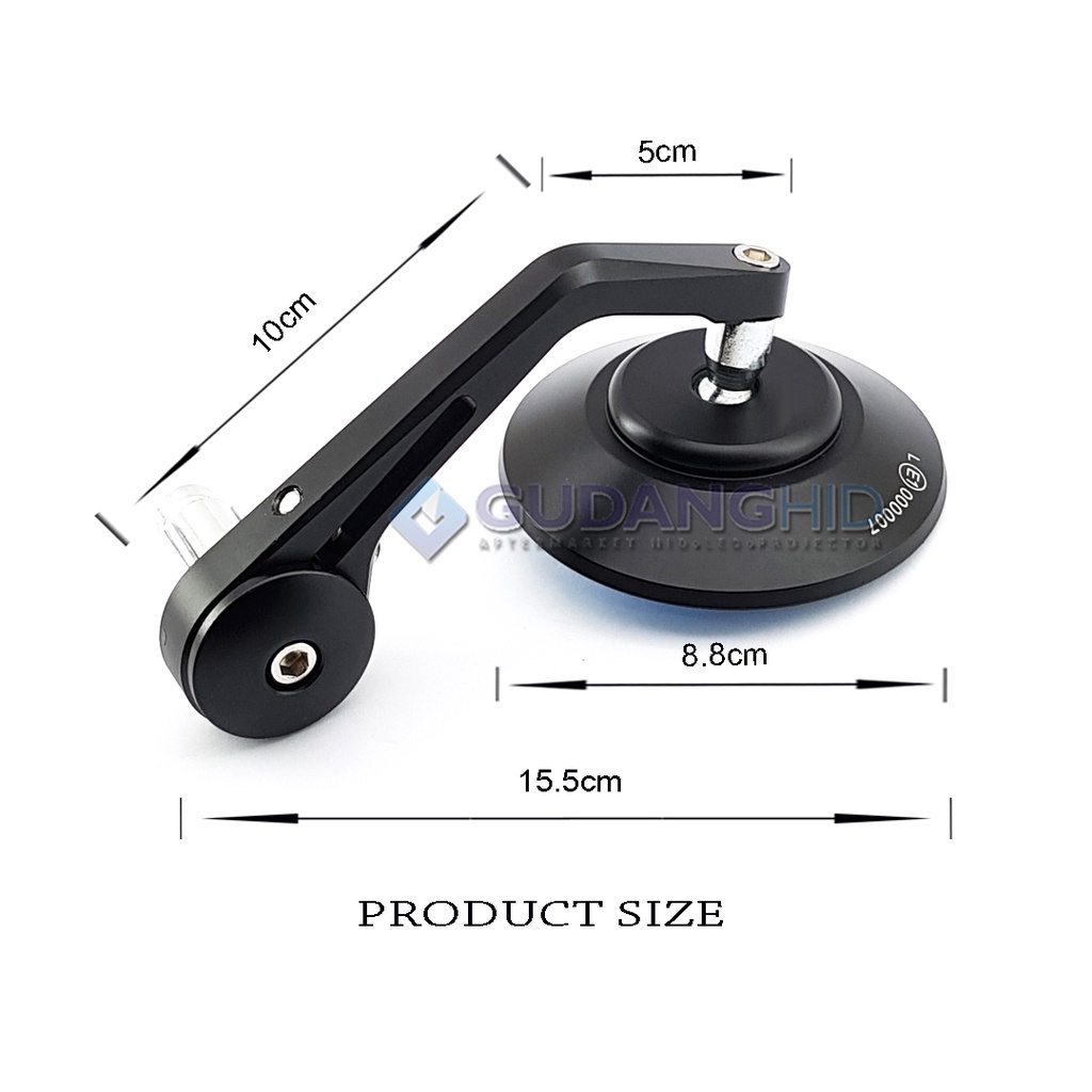 Jual Spion Jalu Bulat Classic Klasik Retro CNC Aluminum Vespa Cafe ...