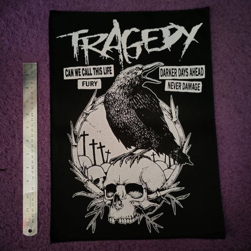 Jual emblem tragedy x garasi rebel distro / patch jumbo x backpatch ...
