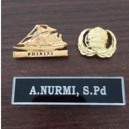 Jual Paket Atribut ASN (Pin Korpri, Pin Phinisi dan Papan Nama Dada ...