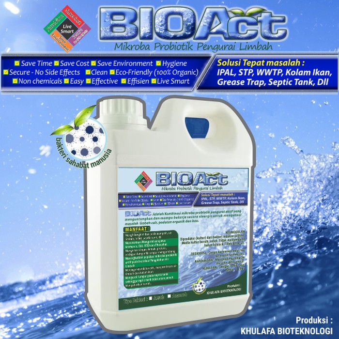 Jual Bakteri Pengurai Limbah BIOACT KHAN1 - Solusi Masalah IPAL/Air Kolam | Shopee Indonesia