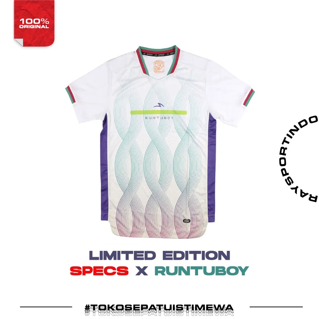 Jual JERSEY SPECS RUNTUBOY OMEGA WHITE VIOLITE | Shopee Indonesia