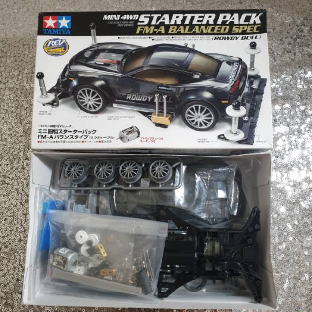 Jual Sale Tamiya 18710 starter pack rowdy bull black | Shopee Indonesia