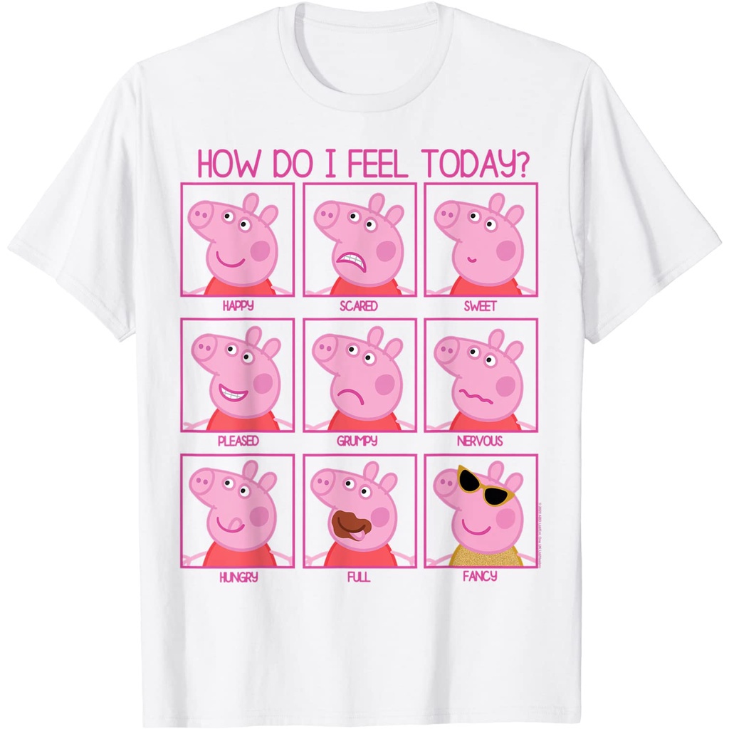 Jual Baju Anak Peppa Pig How Do I Feel Today T-Shirt | Shopee Indonesia