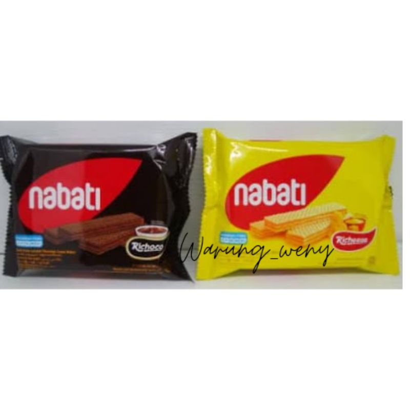 Jual Nabati wafer rasa Coklat ecer 1 pcs 50 g | Shopee Indonesia
