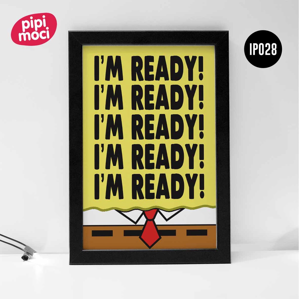 Jual Poster Spongebob I'm Ready! A3 45x30cm | Shopee Indonesia