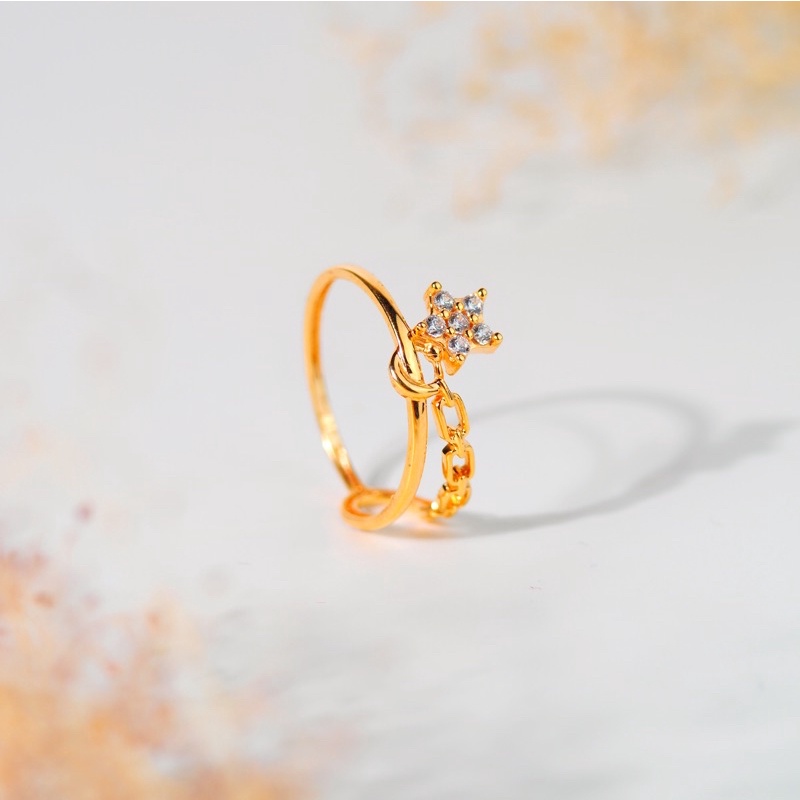 Jual Cincin Emas Bintang Line Polos & Kolongan - Toko Emas Gadjah | Shopee Indonesia