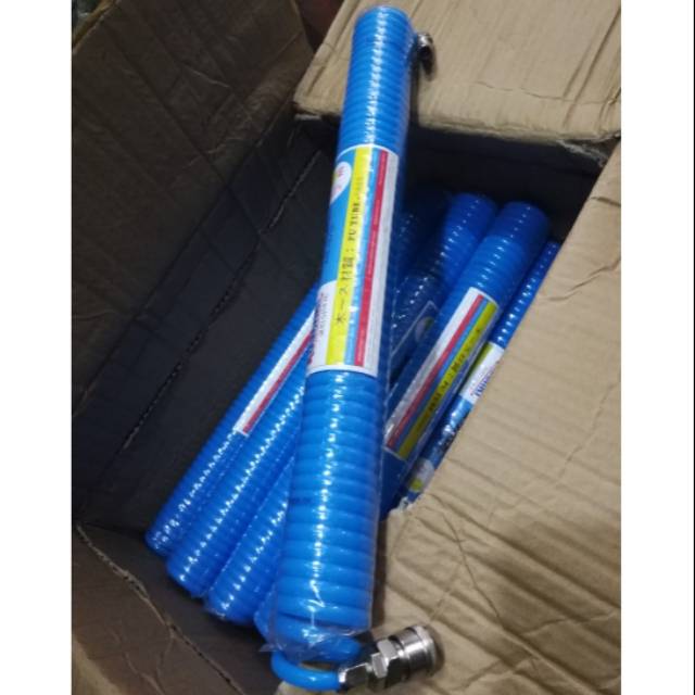 Jual Selang angin kompresor spiral 9 meter +nepel | Shopee Indonesia