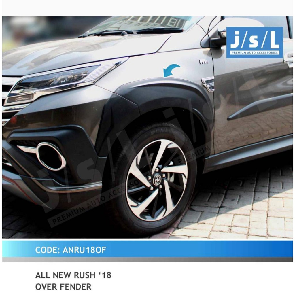 Jual JSL Over Fender TRD All New Rush 2018 Black Model: TRD Black ...