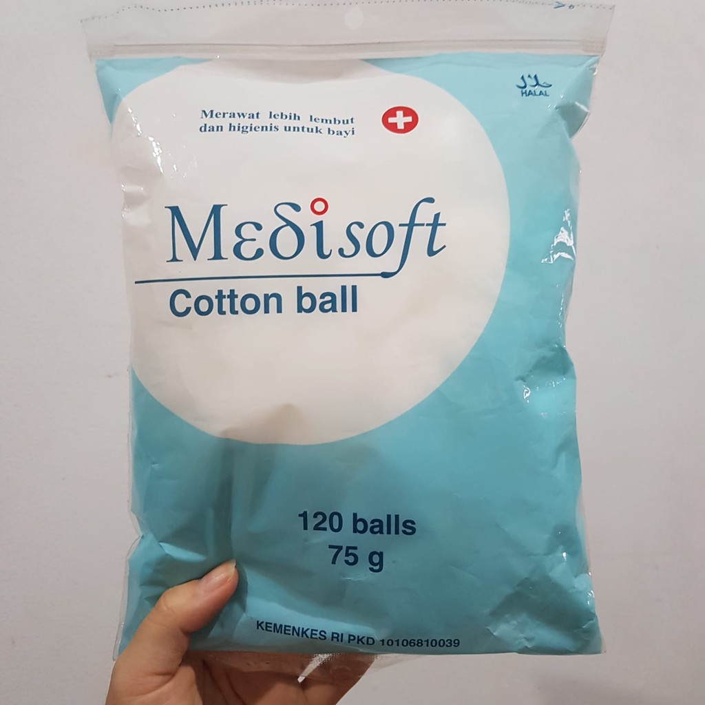 Jual MEDISOFT Cotton Ball - 120 bola kapas - Aman untuk Bayi | Shopee ...