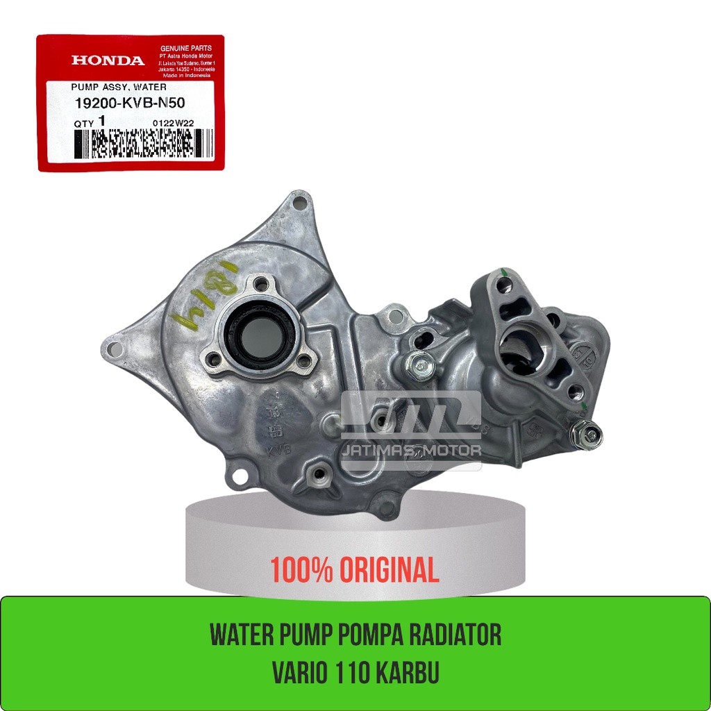 Jual Water pump pompa air radiator vario 110 karbu 19200-KVB-N50 ...