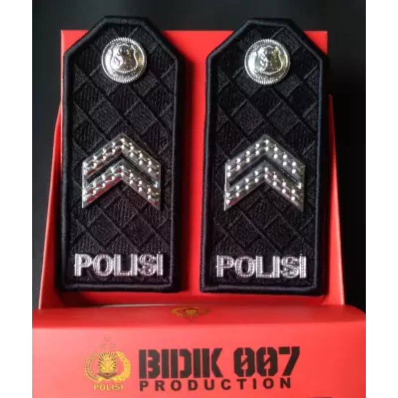 Jual perlengkapan polisi, atribut polisi, pangkat pdu bintara full ...