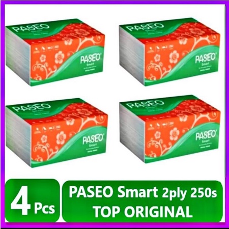 Jual Tisu / Tissue PASEO SMART 500 Sheets 2 Ply [ 1 Pak isi 4 pcs ...