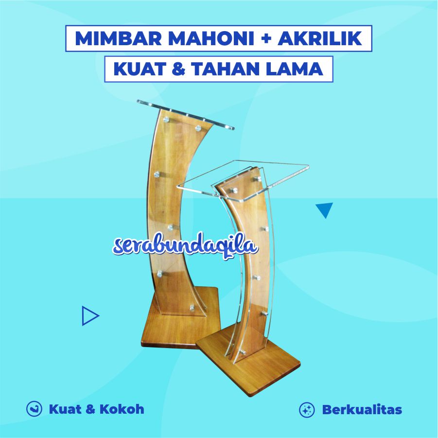 Jual Podium Akrilik Kayu LEC10, Mimbar Podium Minimalis Lectern ...