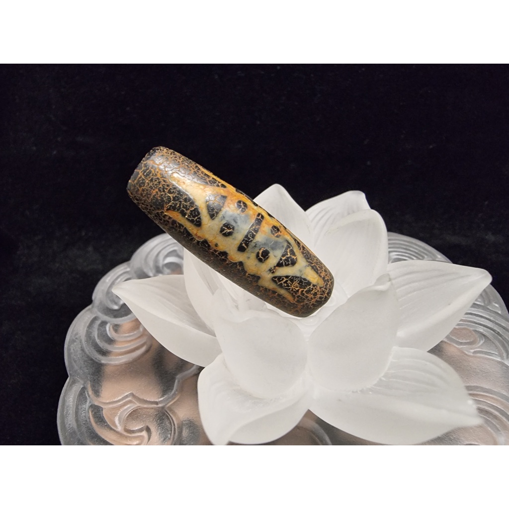 Jual Batu Akik Dzi Longevity Fire Blessed Tibet Health Stone 39mm E1204 ...