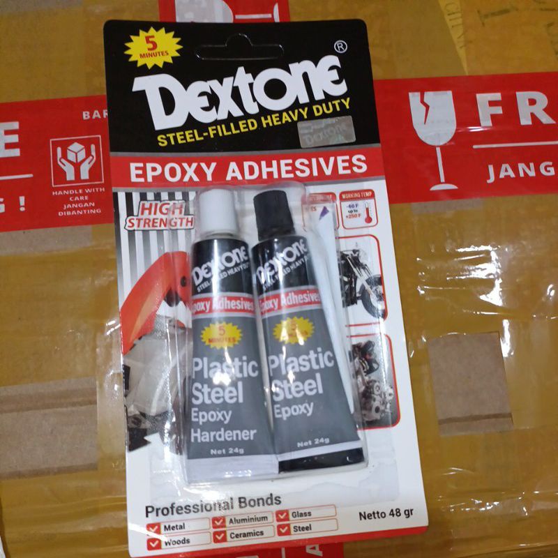 Jual Lem Campur Hitam Putih Dextone Epoxy Adhesives, Lem Tangki Lengket ...