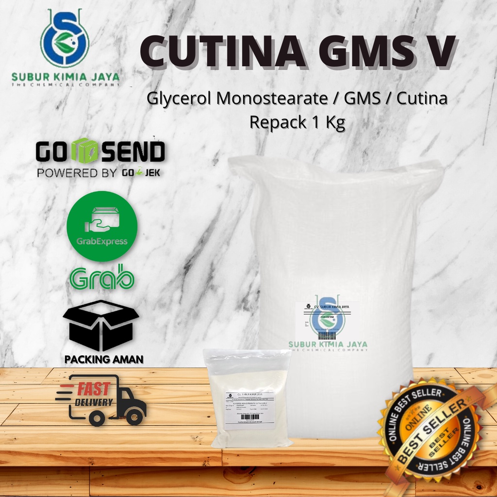 Jual GMS (Glycerol Monostearate) - CUTINA GMS V 1 KG | Shopee Indonesia