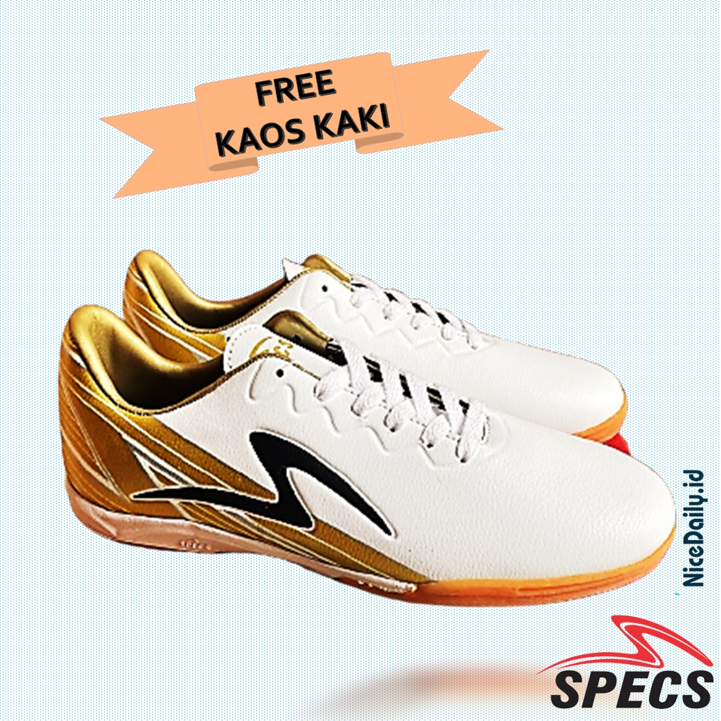Jual Sepatu Futsal Premium Specs Accelarator Lightspeed 20 IN White ...