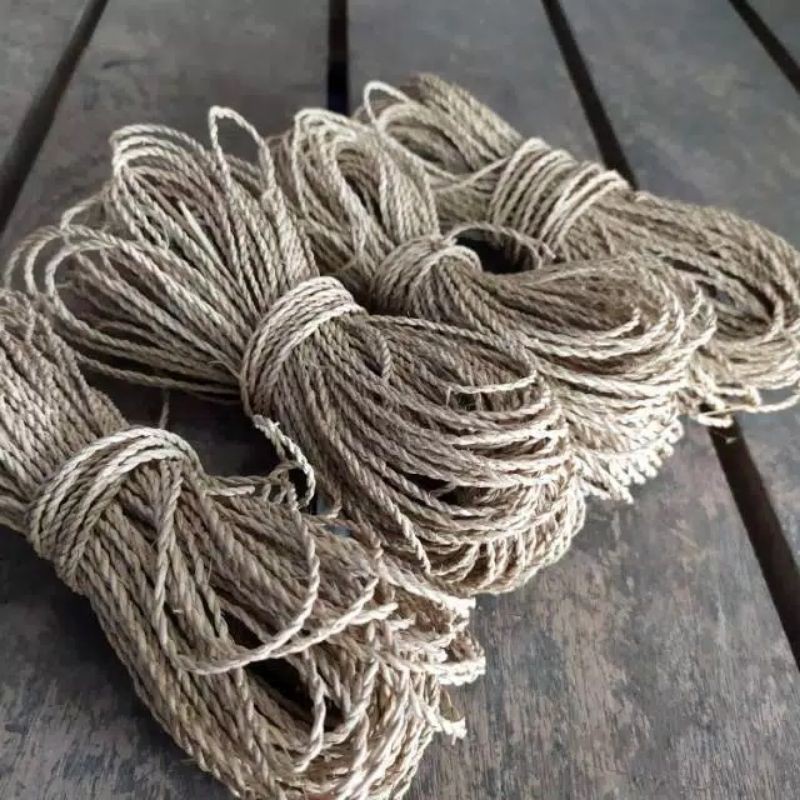 Jual TALI SERAT ALAM BAHANAGEL 2MM TALI RAMI PER METER / tali rami ...