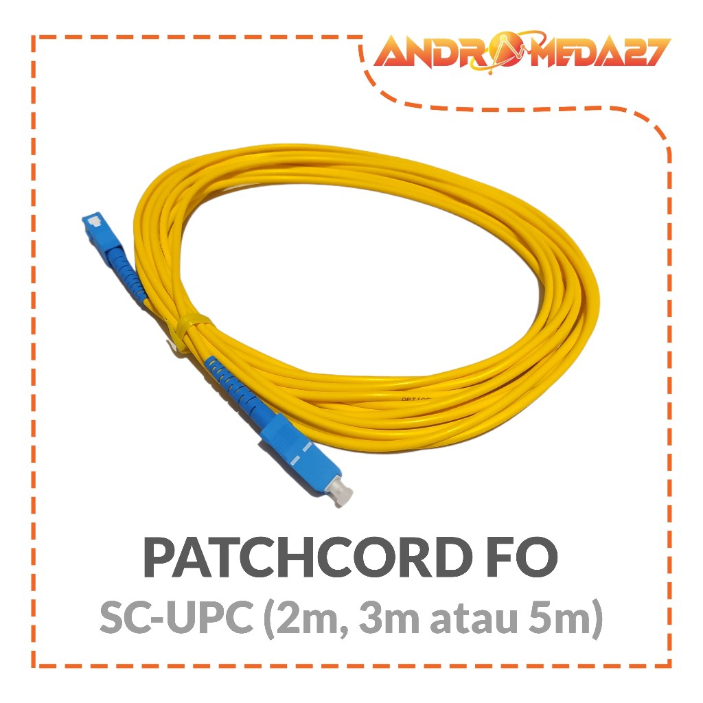 Jual PATCHCORD SC UPC 1, 2, 3 dan 5 Meter Kabel Fiber Optic Patch Cord Single Mode Simplex ...