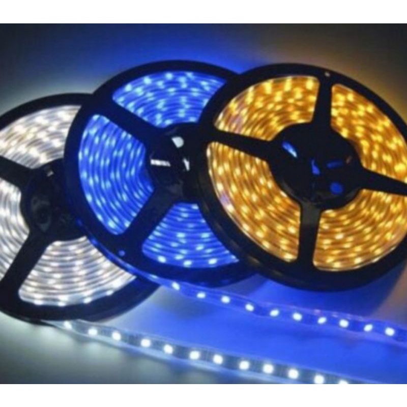 Jual Led Strip 5050 / 3528 2835 IP33 Indoor white Putih biru selang ...