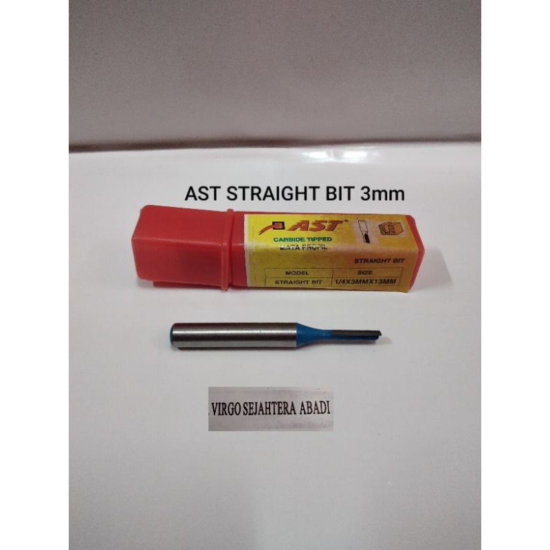 Jual STRAIGHT BIT AST 1/4×3mm MATA PROFIL ROUTER BITS AST 1/4 × 3mm ...