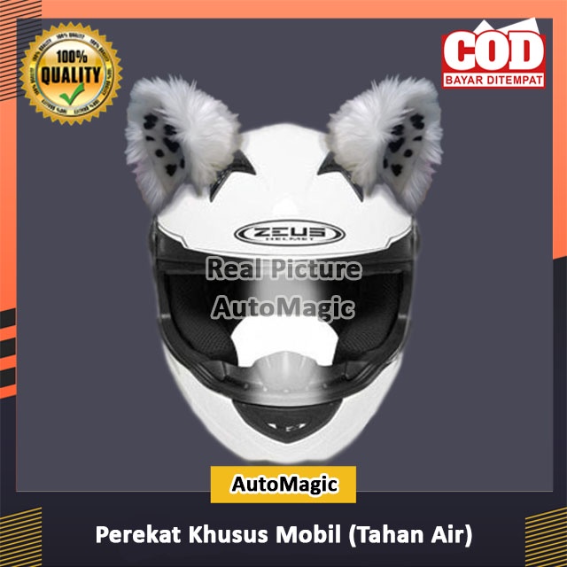 Jual Helm Kuping Kucing - Helm Telinga Kucing - Harga isi 2 pics - Bulu ...
