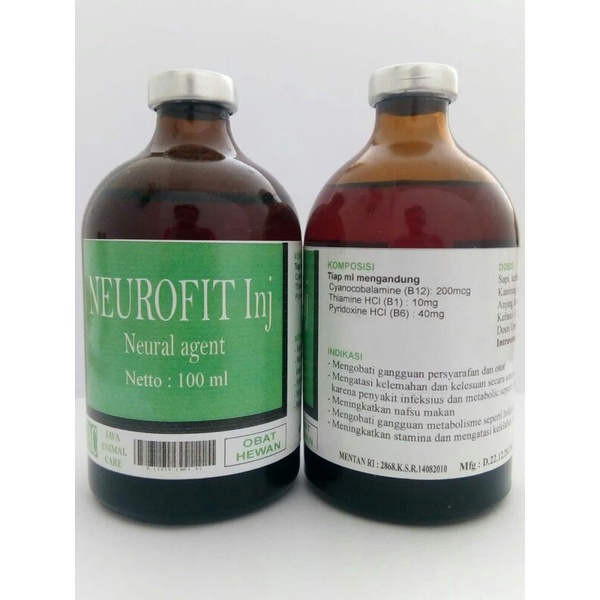 Jual NEUROFIT-Tonjc Inj.(Mengatasi, hilangnya nafsu makan,gangguan otot ...