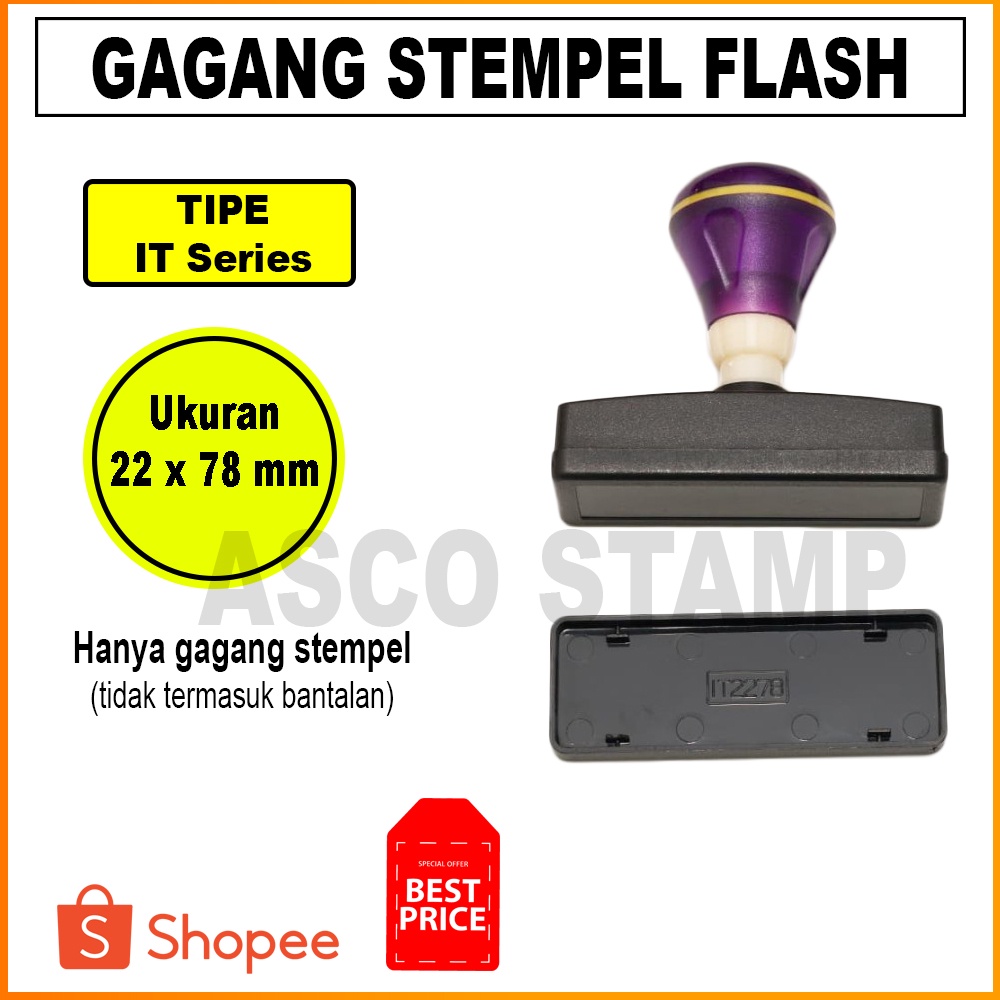 Jual Gagang Stempel Flash IT 22 x 78 mm | Shopee Indonesia