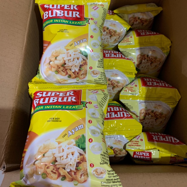 Jual Super Bubur AYAM isi 6 pcs x 45gr bubur instan | Shopee Indonesia