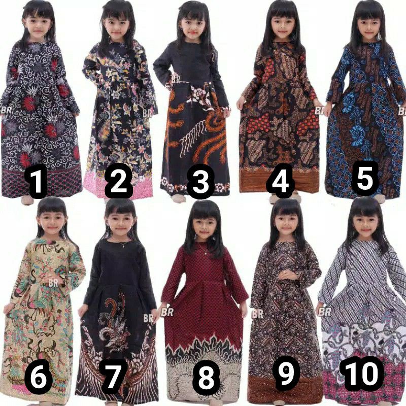 Jual Gamis Batik Anak - Umur 3 sampai 7 tahun - gamis batik terbaru ...