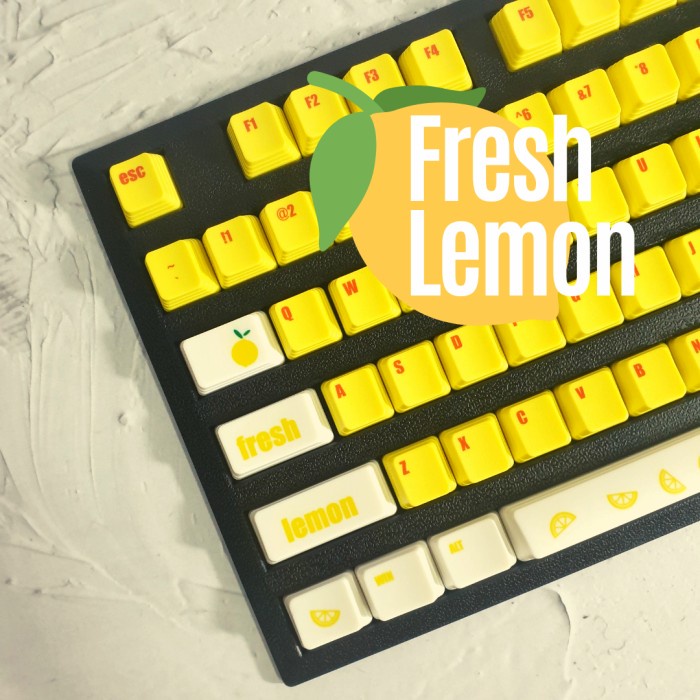 Jual Menakjubkan Keykraft Keycaps Lemon Keycap Set Trendi | Shopee ...