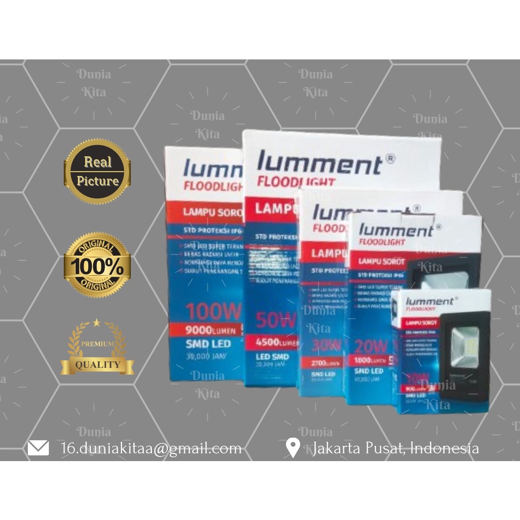 Jual Lampu Sorot/Flood Light Lumment SMD LED 10 Watt/30 Watt/50 Watt ...