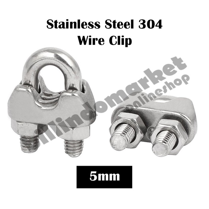 Jual Wire Rope Clip Kuku Macan Klem Sling 5mm Stainless Steel 304 ...