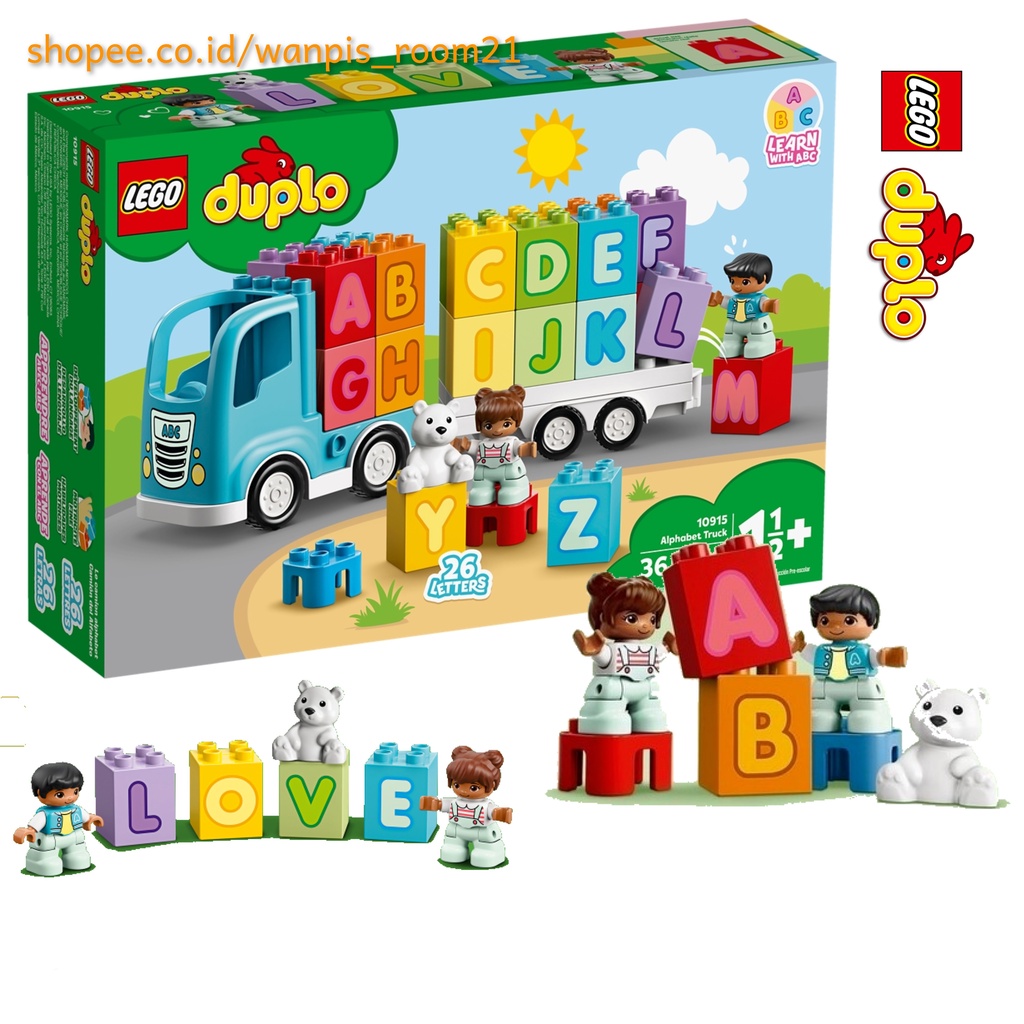 Jual LEGO DUPLO 10915 Alphabet Truck - Duplo Alfabet | Shopee Indonesia