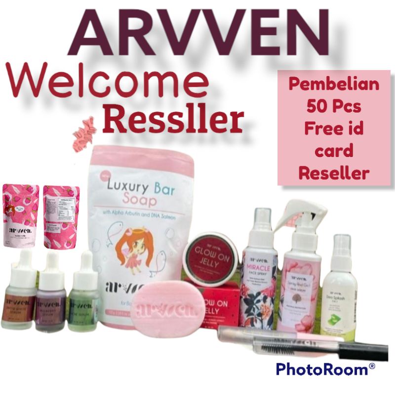 Jual ARVVEN LUXURY BAR SOAP, DEO SPLAH,LIP SERUM,SERUM MATA,SALLMOCOLA ...