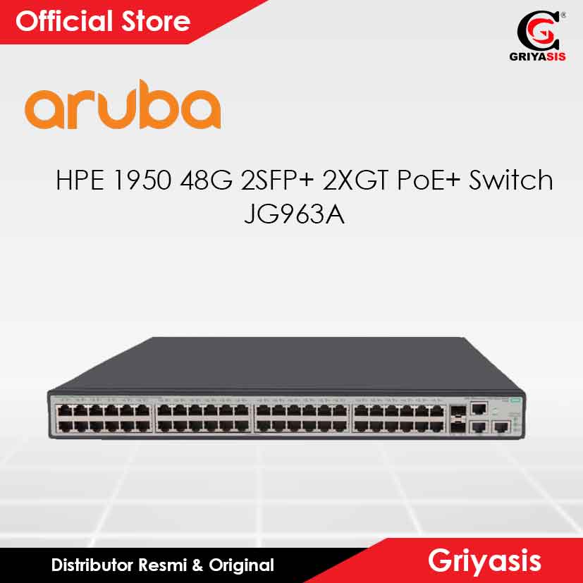 Jual HPE Aruba 1950 48G 2SFP+ 2XGT PoE+ Switch JG963A | Shopee Indonesia