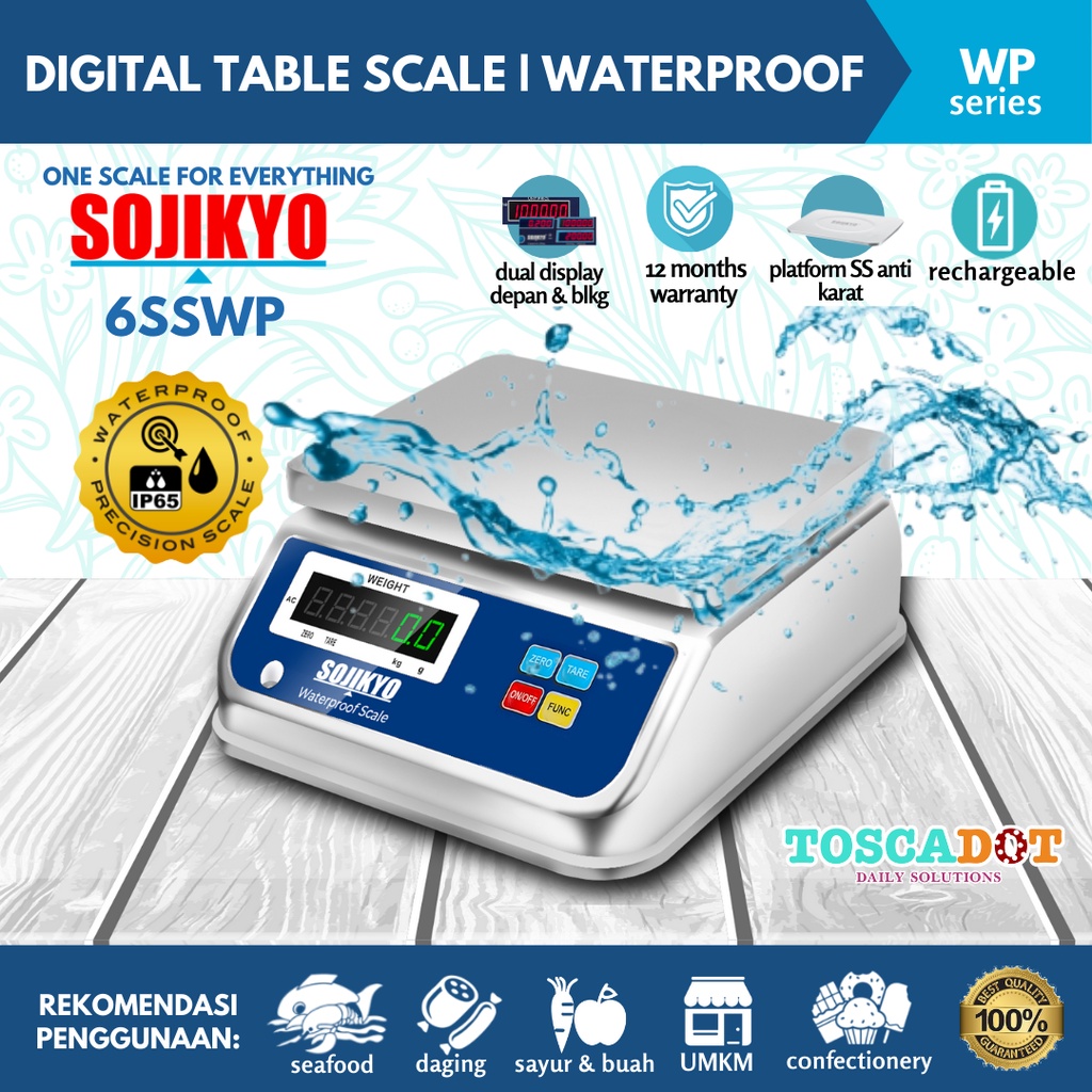 Jual SSWP Series | Timbangan digital waterproof class IP68 Stainless ...