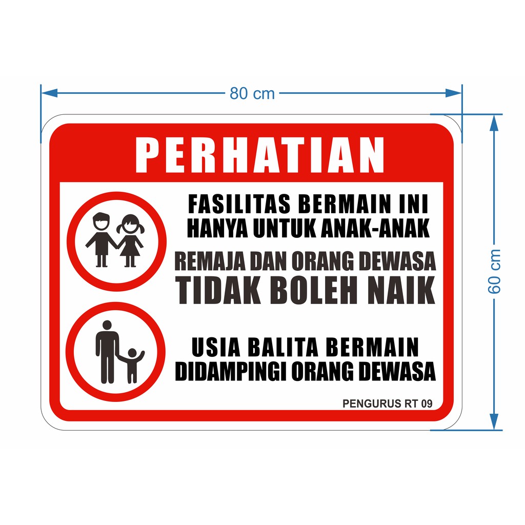 Jual CUSTOM SIGN Plat ACP- Komposit Aluminium - ukuran 80x60 cm ...