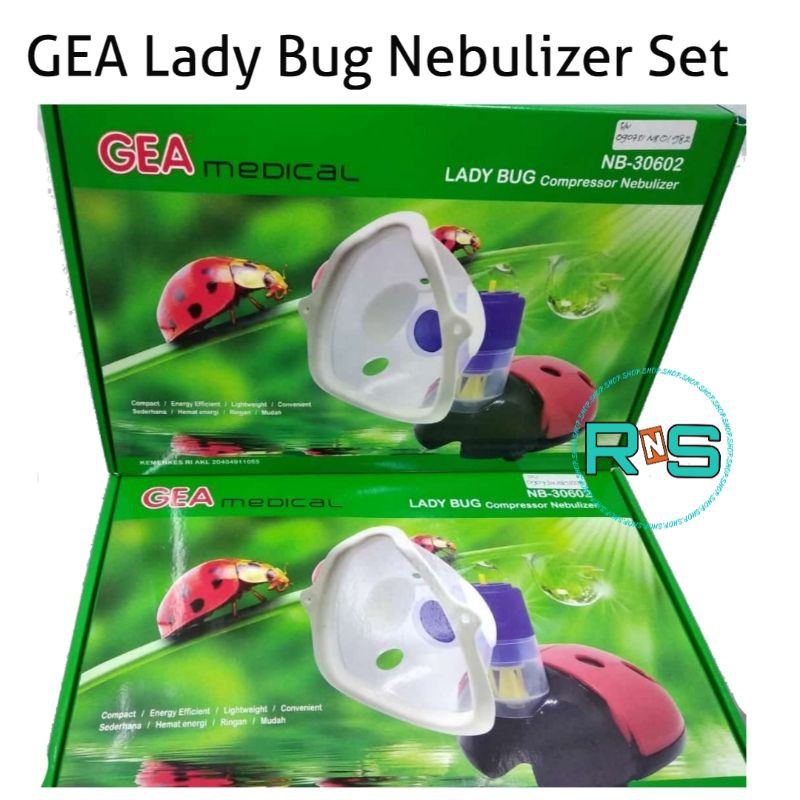 Jual GEA Nebulizer Anak NB 30602 Lady Bug Compressor Nebulizer | Shopee ...