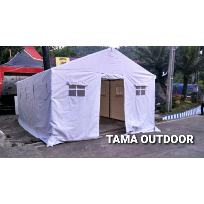 Jual Tenda Posko 4x6x3 Dengan Rangka Kesehatan Lebaran Siaga 1 Set Kain ...