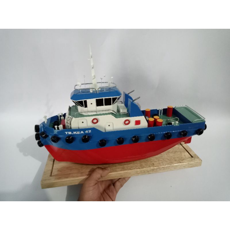 Jual miniatur kapal tug boat 35cm | Shopee Indonesia