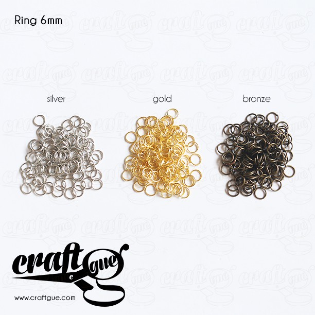 Jual Jump Ring Besi Kecil 4mm 5mm 6mm Silver Gold DIY (Isi 100gram ...