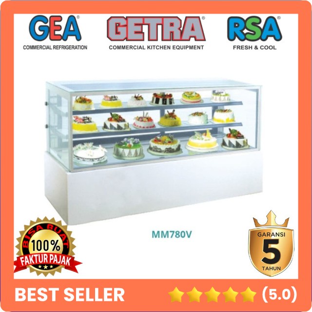 Jual JUAL SHOWCASE CAKE MALL SUPER MARKET GEA MM780V ETALASE DISPLAY ...