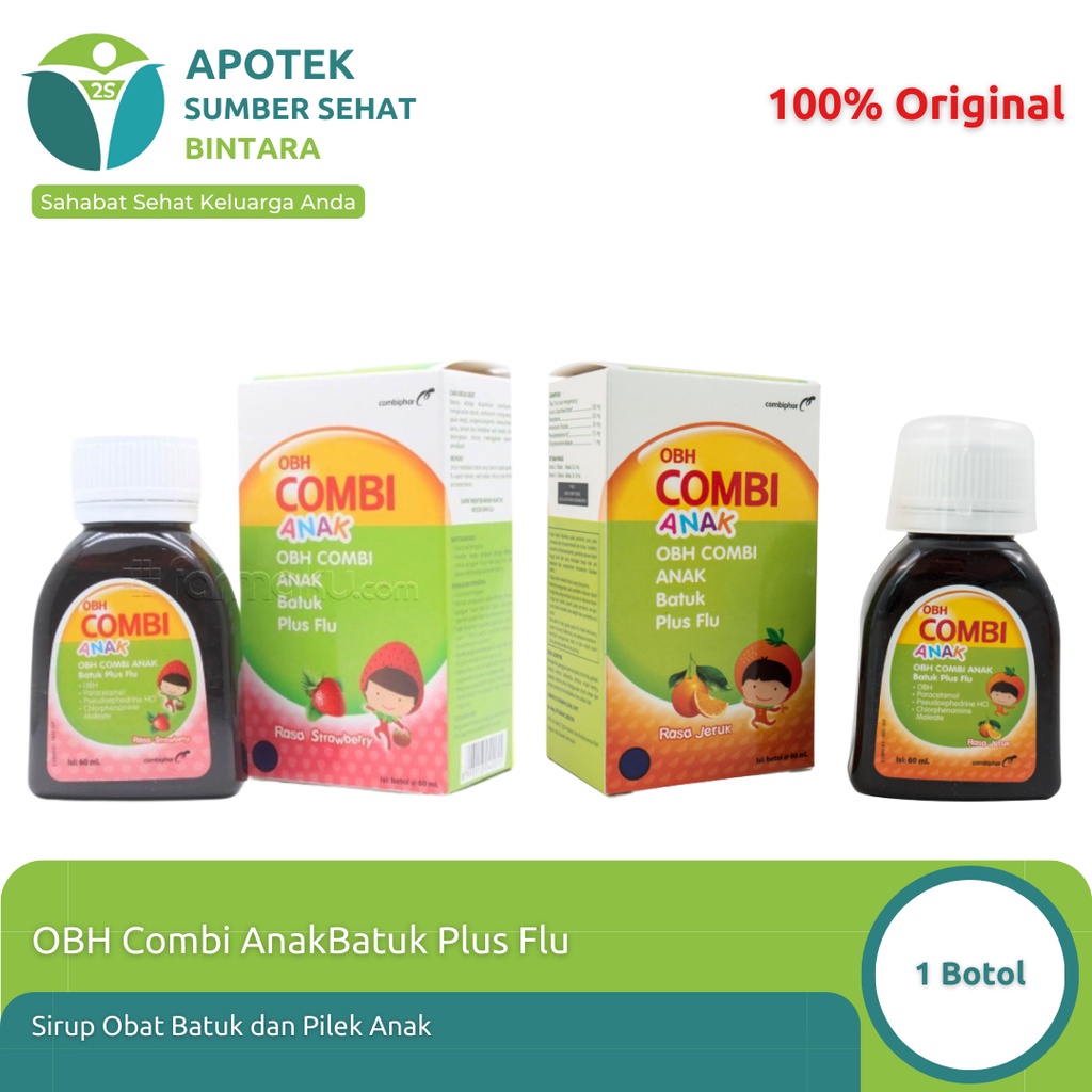 Jual OBH Combi Anak Batuk Plus Flu 60 ml | Shopee Indonesia