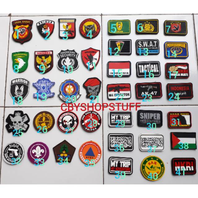 Jual Patch rubber logo karet velcro | Shopee Indonesia