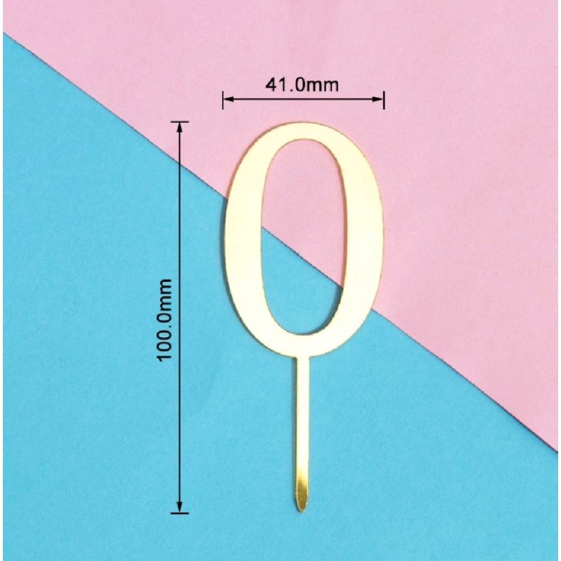 Jual Topper kue ulang tahun Angka akrilik | Shopee Indonesia