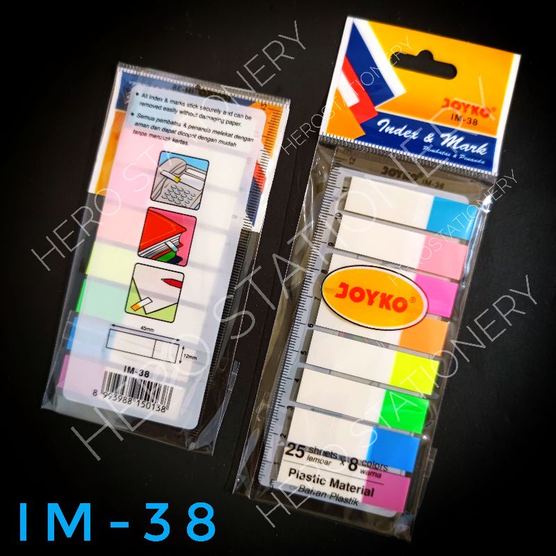 Jual Stiker sticker pembatas buku plastik joyko persegi IM-38 | Shopee ...
