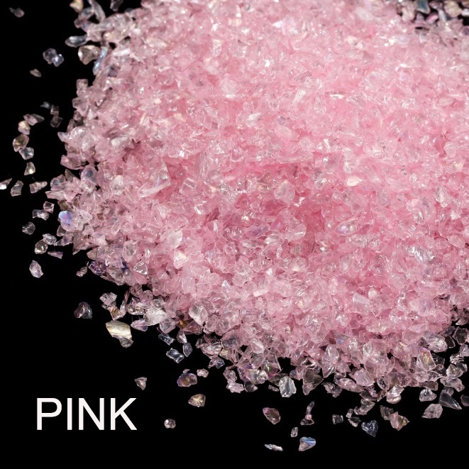 Jual Topping Batu Pecah Kecil Kaca Bening Transparan Stone Flakes ...