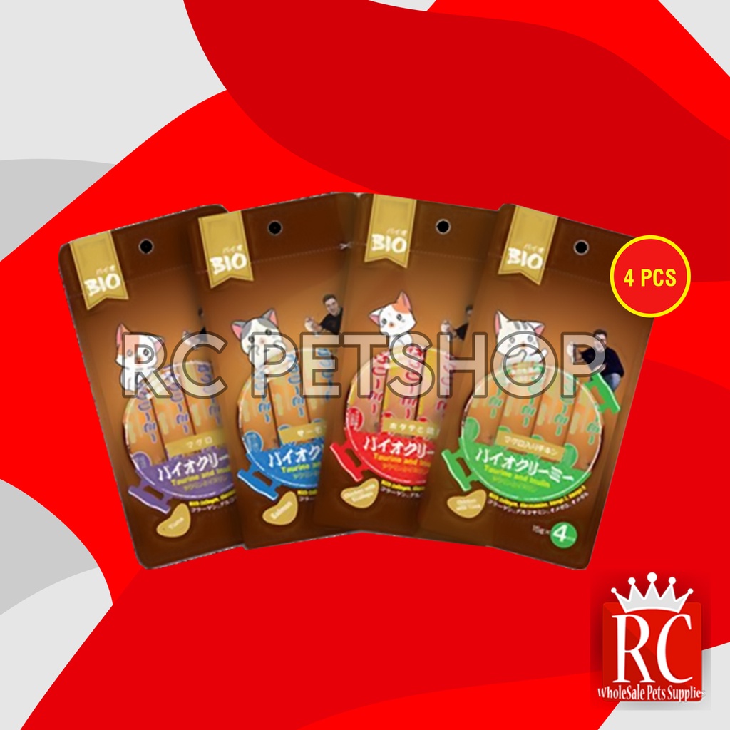 Jual BIO CREAMY CAT TREAT SNACK CEMILAN KUCING BASAH meo creamy ciao ...