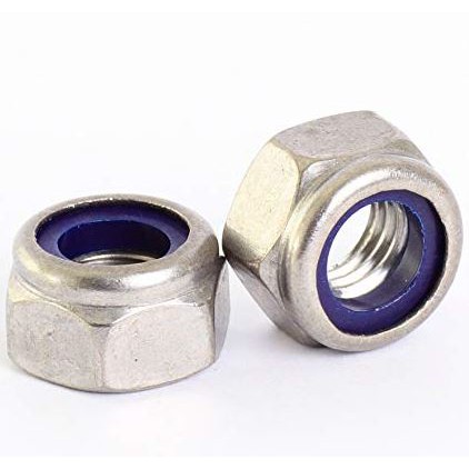 Jual Mur Nilon M2 M2.5 M3 M4 M5 M6 M8 M10 Stainless steel A2 DIN985 Lock Nut Locknut Nylon ...